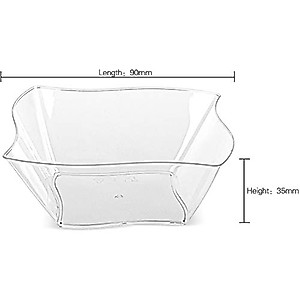 Lawei 100 pack 5 oz Mini Dessert Cups with Spoons - Mini Dessert Plates Disposable Bowls for Chocolate Desserts, Appetizers, Dessert Samplers, Dessert Shot Glasses & More