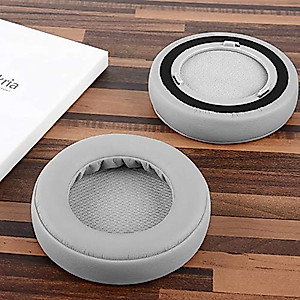 Geekria QuickFit Replacement Ear Pads for Corsair Virtuoso RGB, Virtuoso RGB Wireless SE, Virtuoso RGB Wireless XT Headphones Ear Cushions, Headset Earpads, Ear Cups Repair (Grey)