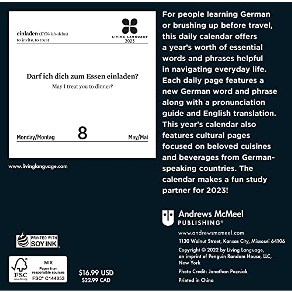 Living Language: German 2023 Day-to-Day Calendar: Daily Phrase & Culture