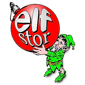 Tree Storage Cover or Disposal Bag- For Christmas Trees up to 7.5 Ft Tall-Store Artificial Trees Upright & Decorated All Year Long by Elf Stor (Clear)