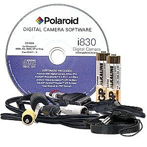 Polaroid i830 8MP 3X Optical/4x Digital Zoom Camera (Black)
