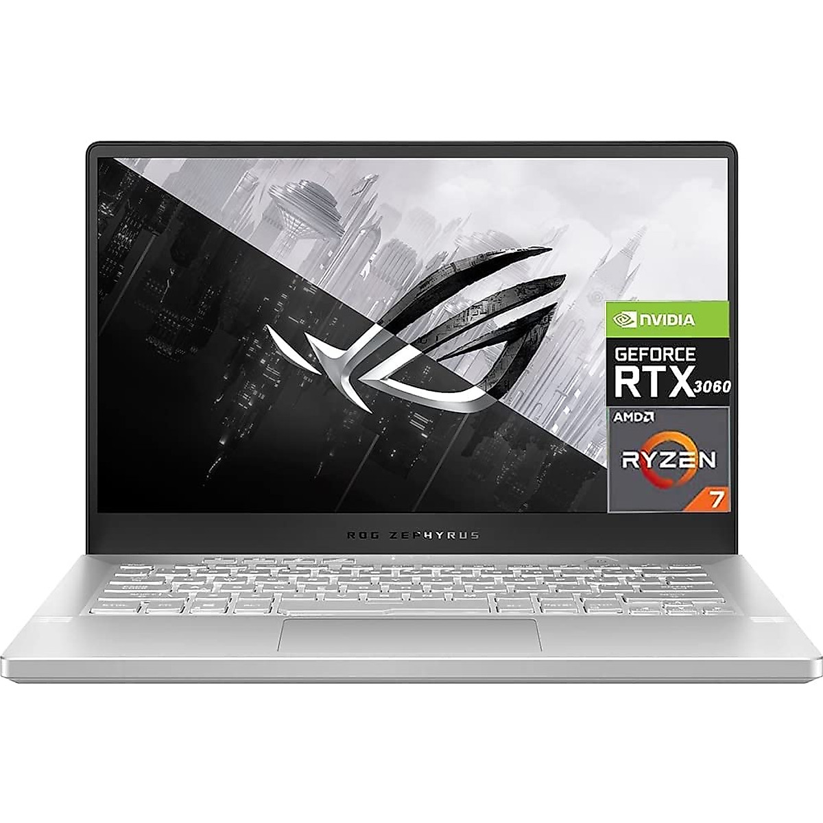 ASUS ROG Zephyrus Gaming Laptop 2022 Newest, 14 inch FHD 144Hz, AMD Ryzen 7 5800HS, 40GB RAM, 2TB SSD, NVIDIA GeForce RTX 3060, Backlit Keyboard, WiFi 6, Windows 11 Home, Bundle with JAWFOAL