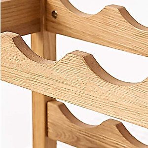 Wine Rack Wine Rack Freestanding Wine Rack Shelf Wine Glass Holder Cup Holder Wine Cooler Plug-in Wine Rack 9 Bottles of Red Wine Can Be Placed