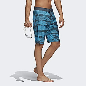 adidas Men's 2 Colored Tech Short Legacy Blue/Shock Cyan 33"