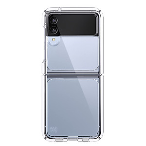 Speck Products Presidio Perfect Clear Flip Samsung Galaxy Z Flip4 5G Case, Foldable Clear/Clear