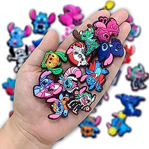 Mydikuw 35PCS Shoes Decoration Charms for Clog Decoration, Cartoon Charms Accessories for Kids Boy Girl Adult Men Women Party Favor