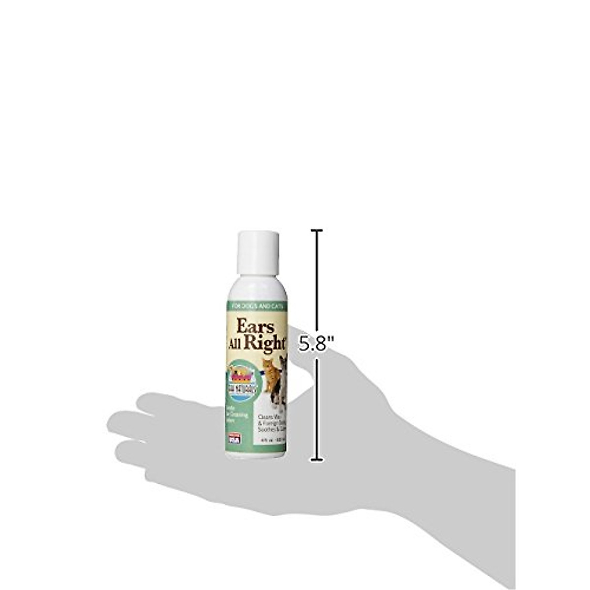 Ark Naturals Ears All Right Gentle Ear Cleansing Lotion for Dogs, Relieve Issues with Infection, Allergies, Odor and Wax, Natural Botanical Formula, 4 oz Bottle