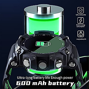 JZ&TS LOKMAT Attack 2 Smart Watch,Touch Screen Smartwatch,Fitness Trackers with Heart Rate Monitor,Waterproof IP68 Activity Trackers,Smart Watch for Men Women for iPhone Android (Black)