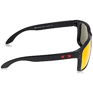 Oakley Men's OO9417 Holbrook XL Square Sunglasses, Matte Black/Prizm Ruby, 59 mm
