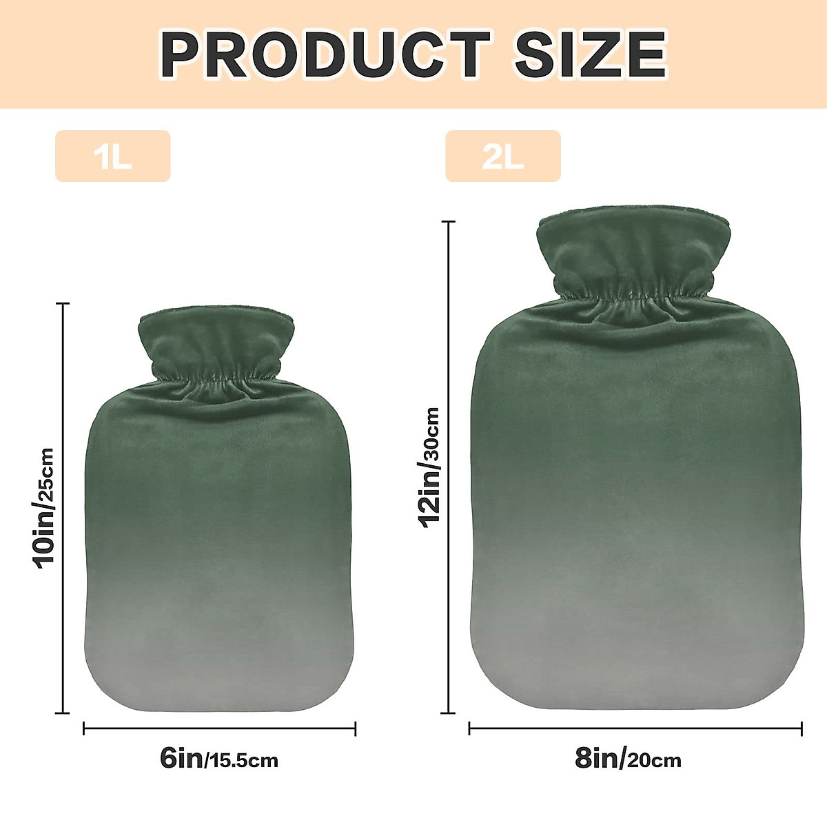 Ladybug Custom Hot Water Bottle with Cover 1L Personalized Small Hot Water Bag for Pain Relief Cramps BAP Free