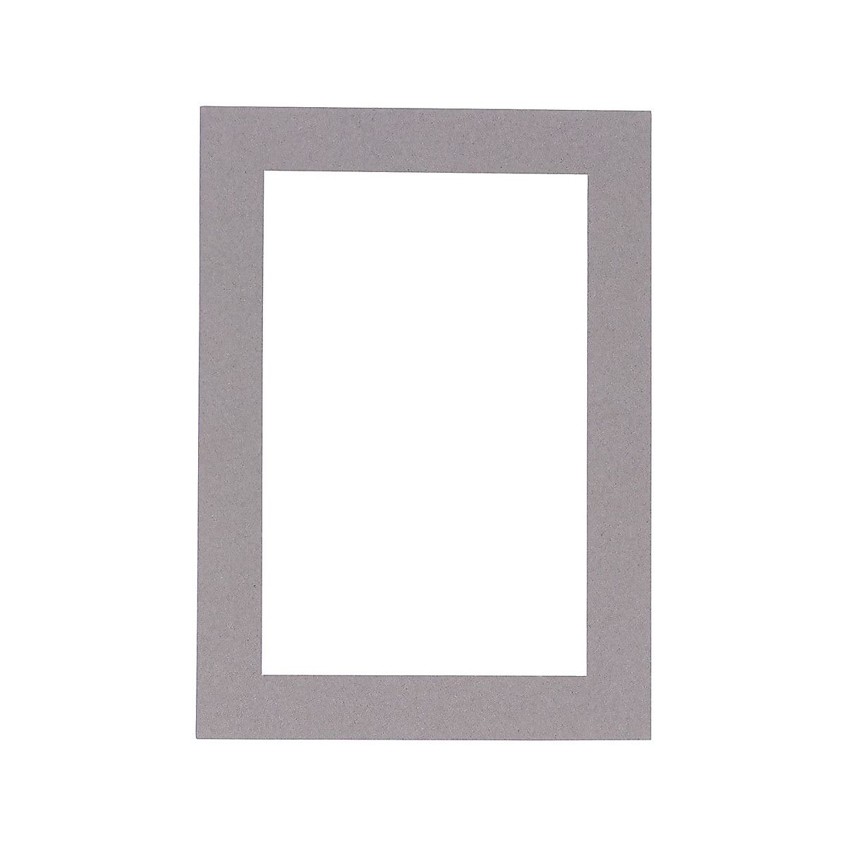 CountryArtHouse Charcoal Bevel Cut Mat for 8x10 Frame and 5x7 Pictures - Mats with White Core - One Mat - with Bag & Backing