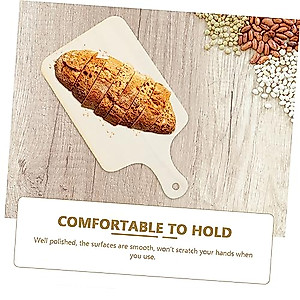 RUNROTOO 3pcs DIY Tray Wooden Meat Serving Platter Wooden Pizza Serving Trays Mini Cutting Mini Cutting Board Charcuterie Tray Easy Cheese Fruit Serving Plate Chopping Board Blank Wood Tray