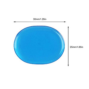 MOTZU 30 Pieces Drum Dampeners Gel Pads Blue Resonance Pads Silicone Drum Silencers Dampening Sticky Mats Non-toxic Soft Damper for Drums Tone Control Drum Muffling Drummer Drum kit Percussion