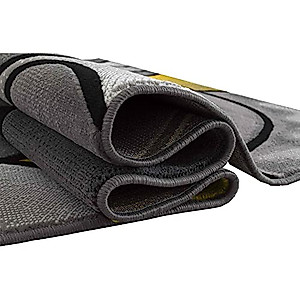 HR-Chocolate Brown/Beige/Mocha/Black/Abstract Area Rug Modern Contemporary Circles | Living Room Rug with Wavey Swirlls Design Pattern (2' x 7' Runner)