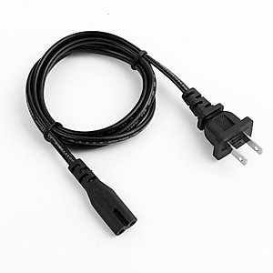 2-Prong AC Power Cord Cable for Nikon Battery Charger Adapter MH-25 MH-60 MH-61