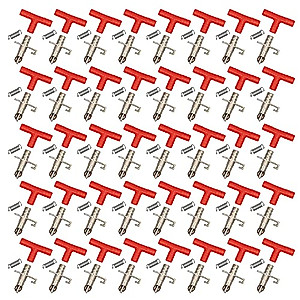 40 Sets Automatic Rabbit Nipples Watering System Mouse Bunny Rabbit Waterer Drinker Galvanized Nippler Feeder Drinking Waterer Hanging Caged Nipples for Guinea Pig Ferret Chinchilla Poultry