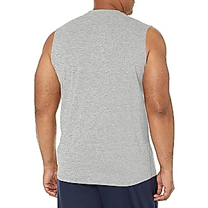 C9 Champion mens Sleeveless Tech Tee T Shirt, Comfort Gray Heather, Large US