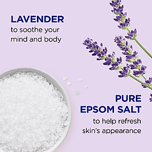 Dr Teal's Epsom Salt Soaking Solution and Foaming Bath with Pure Epsom Salt Combo Pack, Lavender (Packaging May Vary)