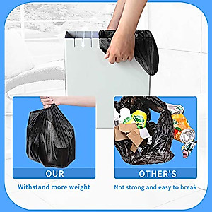 Homelove 6 Gallon Trash Bags,100 Counts, Unscented Thick Garbage Bags Wastebasket Bin Liners Plastic Trash Bags for Home Waste Bin,Bathroom Bedroom Office Kitchen Trash Can Liners(5 Rolls)
