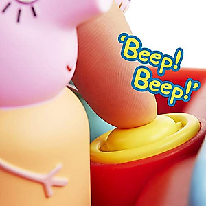 Peppa Pig's Clever Car Interactive Pre-School Toy With Lights And Sounds - Self Driving - Plays Peppa Music And Talks - Motorized Vehicle With Collision Avoidance Sensors– Red