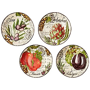 Certified International Corp Certified International Botanical Veggies Pasta Set, Multicolored, 5 Piece set