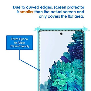 JETech Screen Protector Compatible with Samsung Galaxy S20 FE 6.5-Inch, Tempered Glass Film, 3-Pack