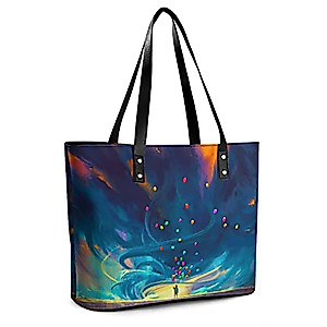 Womens Handbag Balloon Leather Tote Bag Top Handle Satchel Bags For Lady