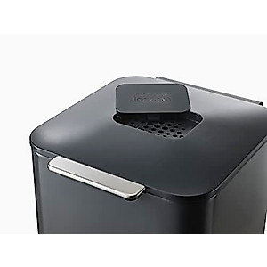 Joseph Joseph Intelligent Totem Compact Waste Separation & Recycling Unit-Graphite, 40 Liter/10.6 Gallon