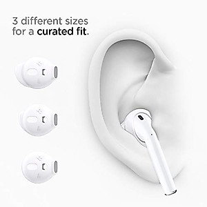 Spigen RA201 Designed for Airpods Earhooks, Compatible with Airpods 1 & 2 - White