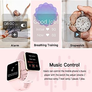 ZOSKVEE Smart Watch, Smartwatch for Android & iOS with Heart Rate, Blood Oxygen Monitor & Sleep Tracker, 1.4" Dynamic Watch Face 5ATM Waterproof, Fitness Tracker 30 Days Standby for Men, Women