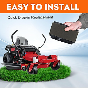 Hipa 127-9252 136-7806 SS5000 Air Filter for Toro Timecutter 42 Inch 50 Inch Riding Mower SW5000 SW4200 SS4250 Parts 74731 74726 74723 74741 74657 74661 74667 74675 74680 Lawn Mower 2 Pack