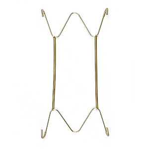 Plate Dish Hanger, Dismountable Decoration Crafts Dish Spring Holder, Fixed Art Wall Display Securing Clip Invisible Hook for Home Decor(6 inch)