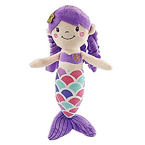 Athoinsu 12'' Purple Mermaid Stuffed Animal Soft Cute Adorable Mermaid Princess Plush Toy Doll Valentine's Day Birthday Children's Day Decors for Toddler Girls