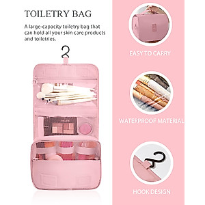 Anjing 10 Set Packing Cubes Luggage Packing Organizers for Travel Accessories Travel Essentials Luggage Organizer Bags for Carry on Suitcases, Pink, (WMUS1202X01-3)