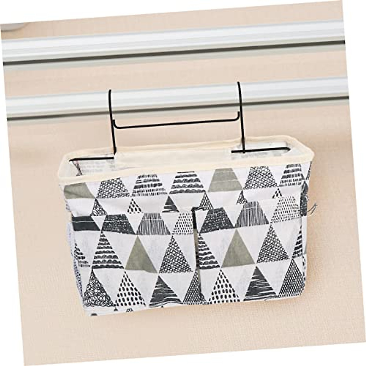 Toddmomy 1pc Door Hanging Storage Bag Hanging Storage Bags Hanging Closet Organizer Organizing Basket Cotton Linen Hanging Laundry Bag Child