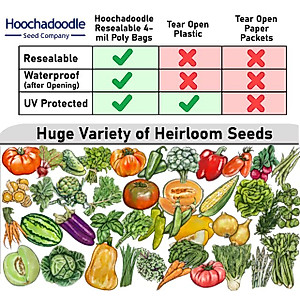 Survival Garden Seed Kit - 40 Varieties, 14,750+ Non-GMO Open Pollinated Seeds Heirloom Survival Seed Kit - Hoochadoodle Seed Company