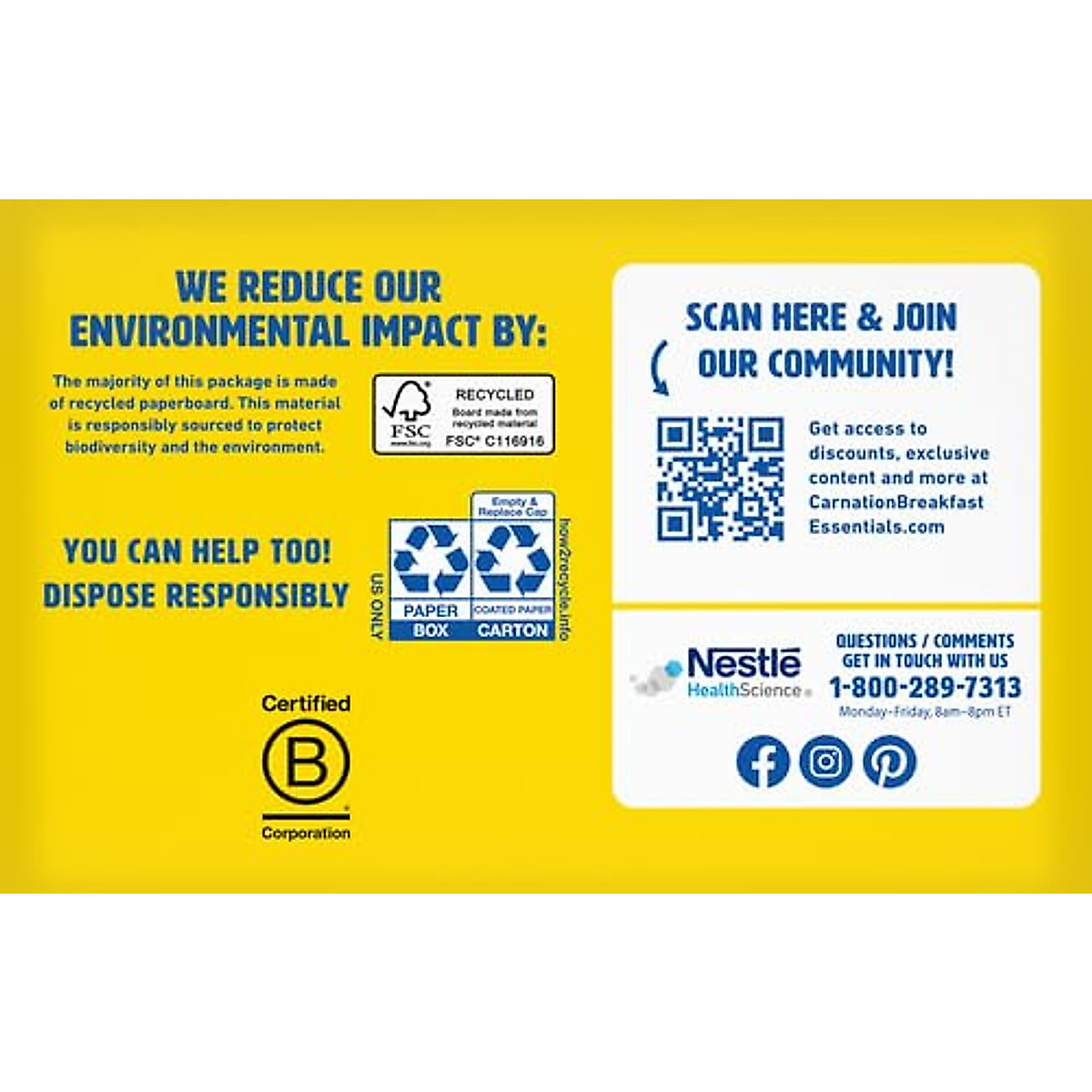 Carnation Breakfast Essentials Ready-to-Drink, Creamy Strawberry, 8 FL OZ Bottle (Pack of 6) (Packaging May Vary)