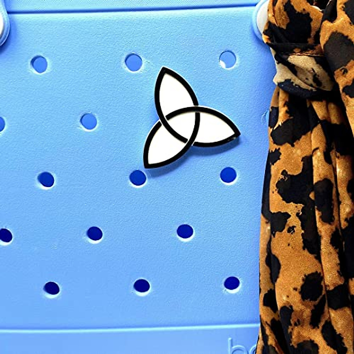 BOGLETS -Triquetra Charm Compatible with Bogg Bags, Simply Southern and Other Similar Tote Bags.