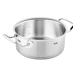 Fissler Original-Profi Collection Stainless Steel 2.7 Quart Rondeau with Metal Lid
