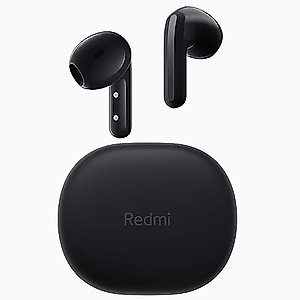 Xiaomi Redmi Buds 4 Lite TWS Wireless Earbuds, Bluetooth 5.3 Low-Latency Game Headset with AI Call Noise Cancelling, IP54 Waterproof, 20H Playtime, Lightweight Comfort Fit Headphones, Black