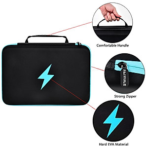 Battery Organizer Storage Case Box with Tester Checker, 220+ Batteries Holder Bag fits for AA AAA AAAA 9V C D Lithium 3V LR44 1.5V CR1632 CR2032 Home Garage Container