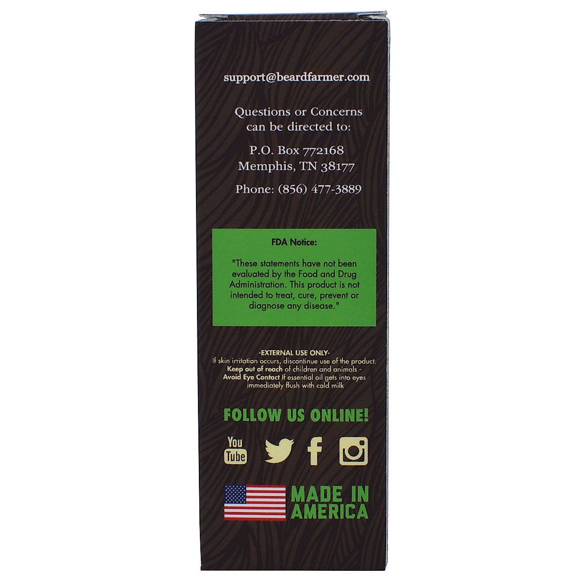 Beard Farmer - Growther Beard Growth Oil (Grow Your Beard Fast) All Natural Beard Oil