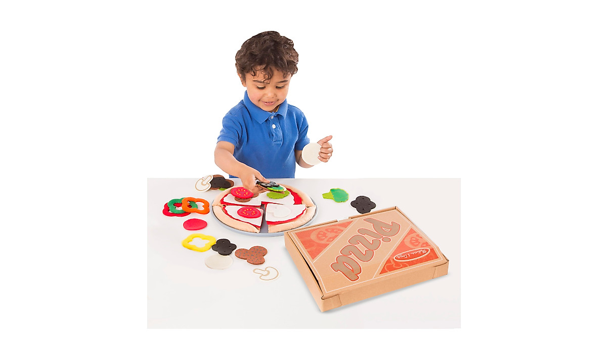 Melissa & Doug Felt Pizza Play Set for Kids - 42 pcs