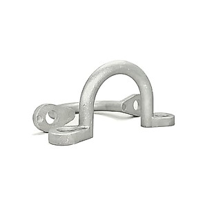 HCLLPS Replace Trailer Tie Loop 2" I.D. Aluminum Bolt-On Lashing Rope Tie Down Ring Horse (2 Pack)