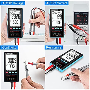 Digital Multimeter Tester MESTEK Smart Voltmeter NCV Testing Auto Range Voltage Tester Measures AC DC Current Volt Ohm Amp Temperature for Electrical Testing & Automotive