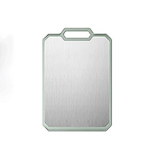 MMOOCO Chopping Board, Double-Sided Chopping Board,Stainless Steel Cutting Board,Non-Slip and Easy to Grip,Best Chopping Board for Cutting -green-42 * 31cm