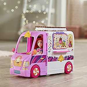 Disney Princess Comfy Squad Sweet Treats Truck, Playset with 16 Accessories, Pretend Ice Cream Shop, Toy for Girls 5 Years Old and Up