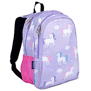 Wildkin 15-Inch Kids Backpack for Boys & Girls, Perfect for Early Elementary, Backpack for Kids Features Padded Back & Adjustable Strap, Ideal for School & Travel Backpacks (Unicorn)