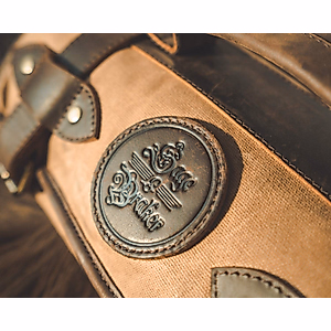 Handgun Cleaning MAT by Sage & Braker. Made from Waxed Canvas, Wool and Leather.