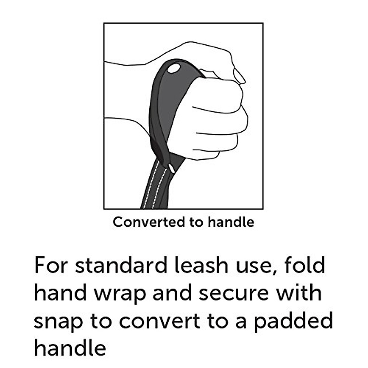 PetSafe Sport Leash, Durable Nylon Leash with Unique Padded Hand Wrap Handle to Help Keep Hands Free for Running or Walking, for Dogs up to 75 lb., Red